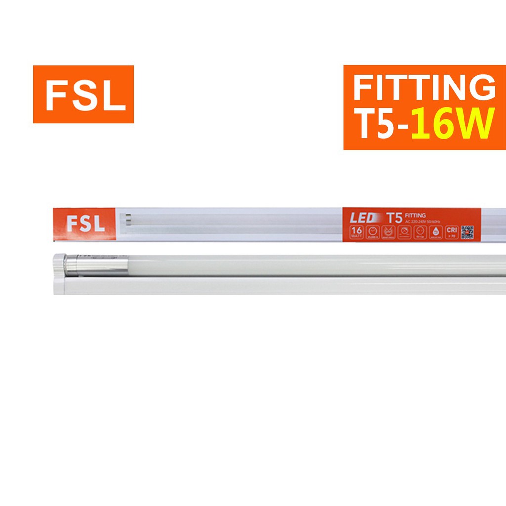 หลอดพร้อมราง FSL-FITTING-T5-16W แสงขาวและแสงวอร์มไวท์ | Shopee Thailand