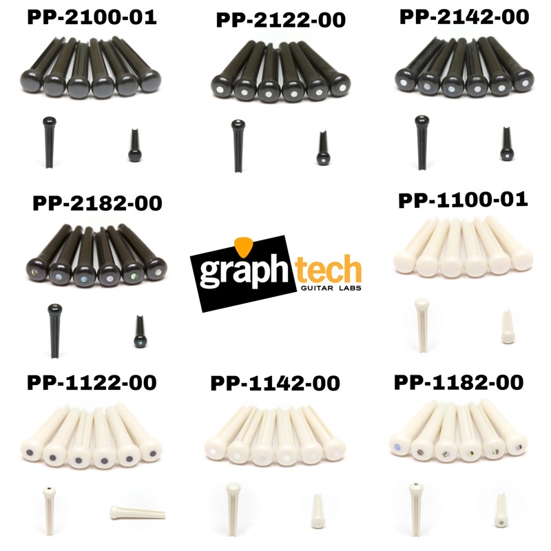 หมุดกีตาร์ TUSQ Bridge Pins ยี่ห้อ Graphtech ทรง Traditional Style ...
