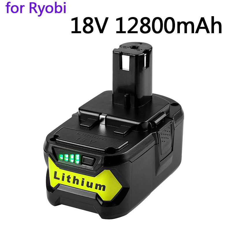 ใหม่ 18V แบตเตอรี่ 12800mAh Li-On สำหรับ Ryobi Hot P108 RB18L40 ...
