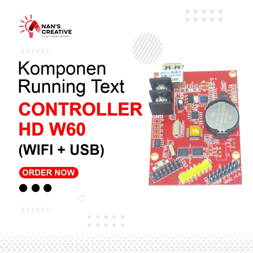 ตัวควบคุมข้อความวิ่ง Hd W60 | Shopee Thailand