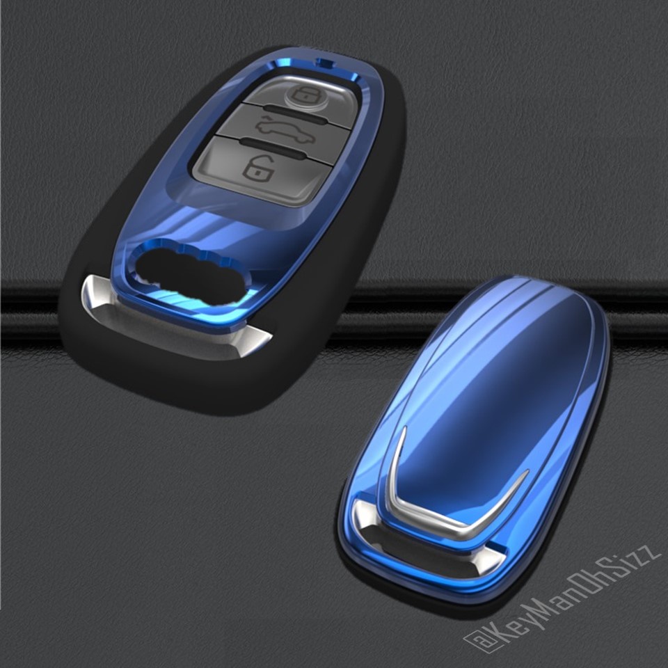 เคสกุญแจรีโมทรถยนต์ Audi Mirror ABS Key Cover Key Sets Model Audi A4 A5 ...