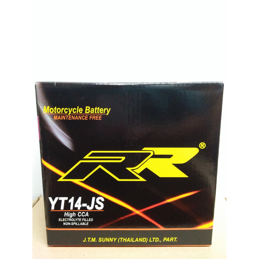 แบตเตอรี่ BIGBIKE RR YT14-JS 12V 14Ah | Shopee Thailand