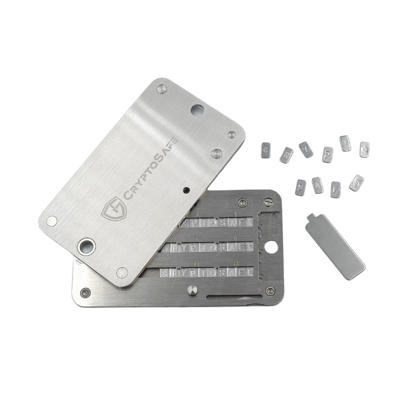 CryptoSafe Pro แผ่นเหล็กแน่นหนา Trezor Ledger Nano S Ledger Nano X ...