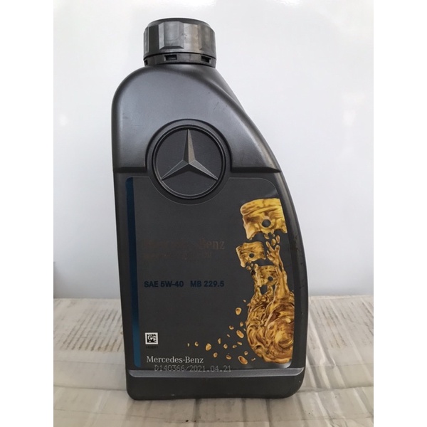 น้ำมันเครื่องMercedes-Benzสังเคราะห์แท้100%5w-40 MB229.5 ขนาด1ลิตร ...