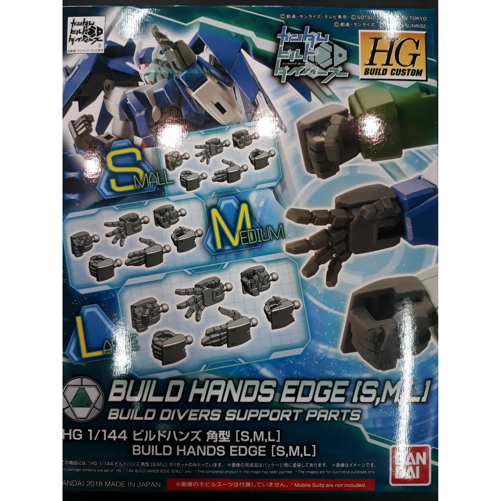 Build Hands Edge (S,M,L) (HGBC) (Gundam Model Kits) 43 1/144 | Shopee ...