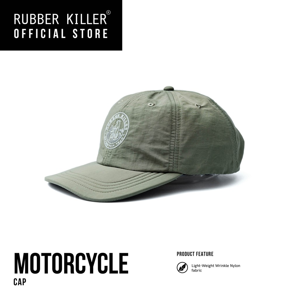 Rubber Killer - MOTORCYCLE TEAM - WRINKLED NYLON CAP (หมวกแก๊ป ...