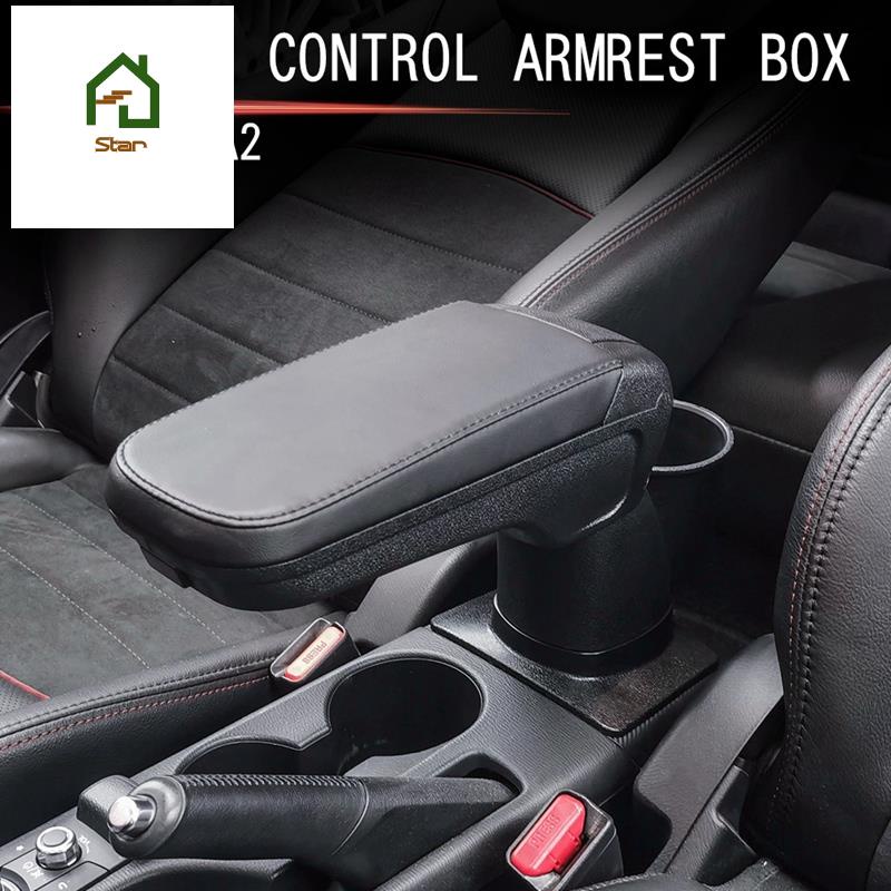 Car Central Armrest Box Punch-Free Central Console Armrest Box Storage ...