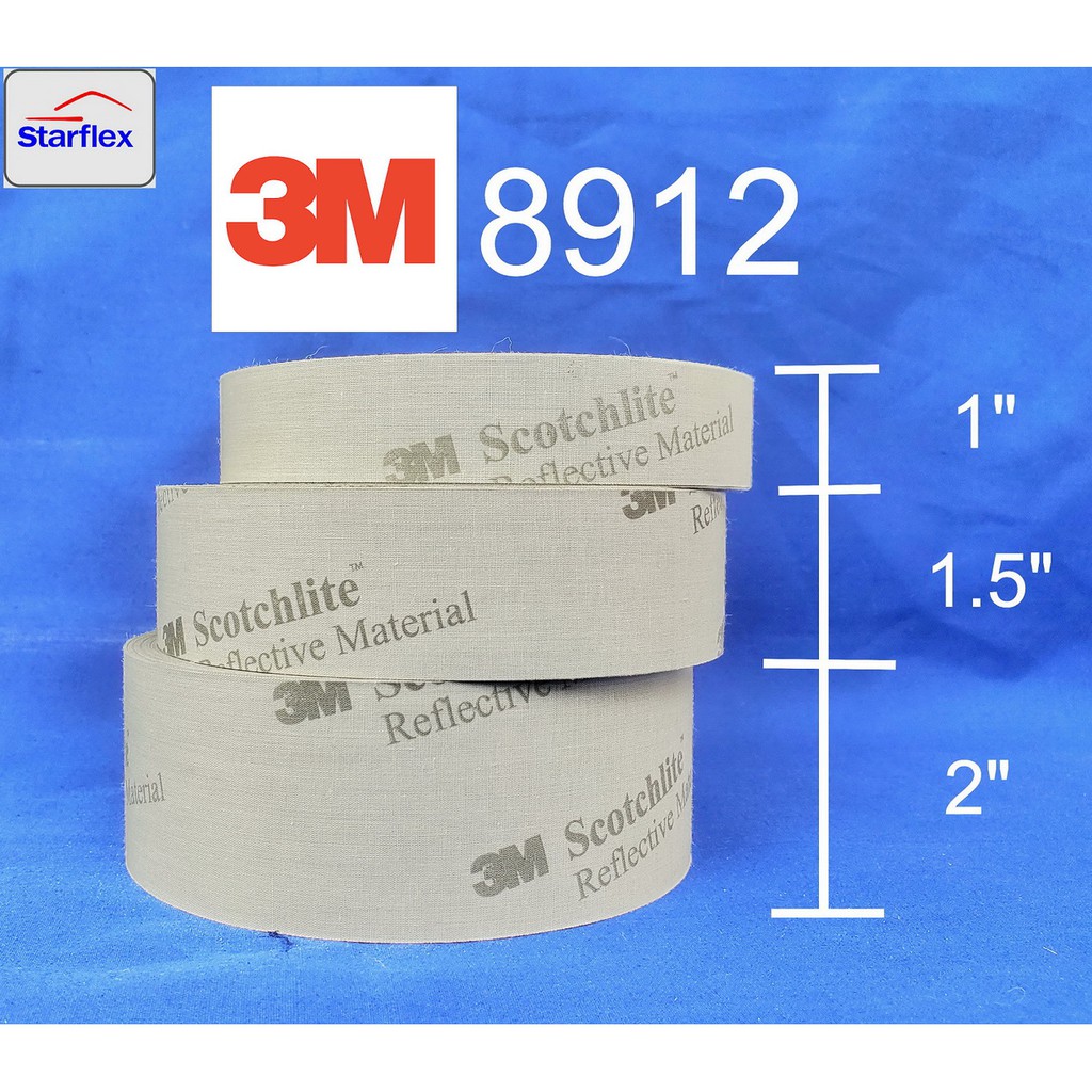 3Mแท้100% ( แบ่งขาย5เมตร) แถบผ้าสะท้อนแสงสีเทาชนิดเย็บติด 3M ...