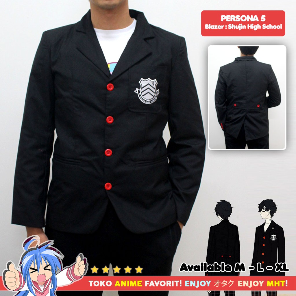 เสื้อแจ็คเก็ตอนิเมะ Persona 5 Shujin Academy Blazer | Shopee Thailand