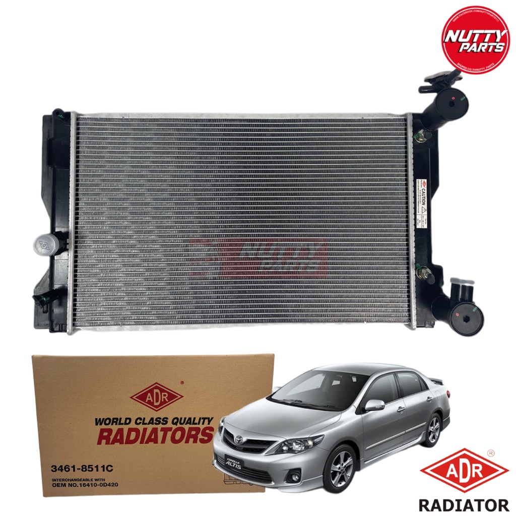 หม้อน้ำ ADR Toyota Corolla Altis ปี 07-19 เครื่อง 1.6 , 1.8 , 2.0 ...