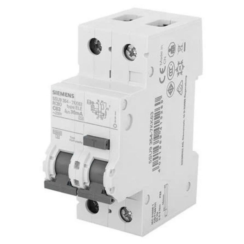 เมนเบรกเกอร์ RCBO SIEMENS 63A 2P 30mA | Shopee Thailand