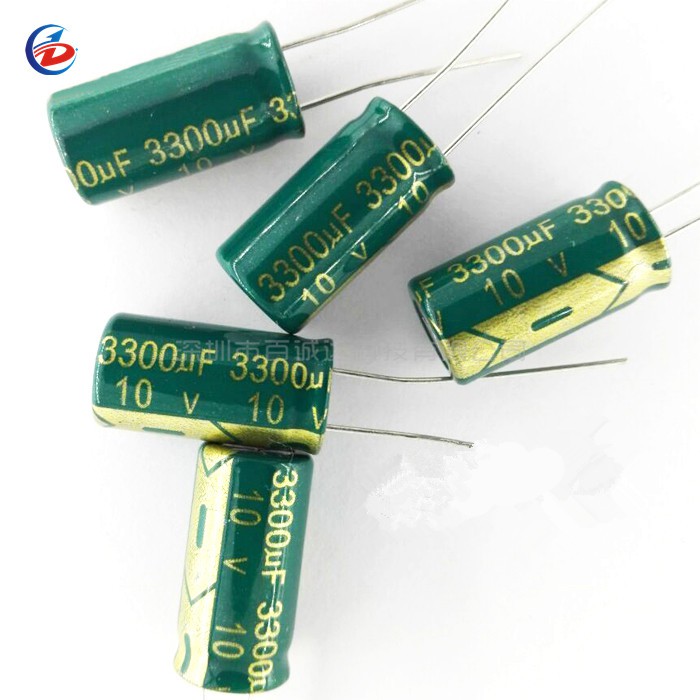 10PCS 10V 3300UF 10 * 20 มม.ตัวเก็บประจุอลูมิเนียมอิเล็กโทรลีติค ...
