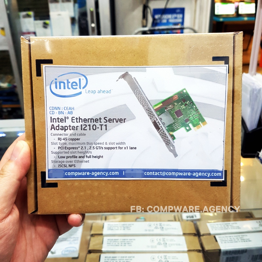 LAN Card - Intel Ethernet Server Adapter I210 -T1 (1-Port) RJ-45 Connector ของแท้จาก Intel ...