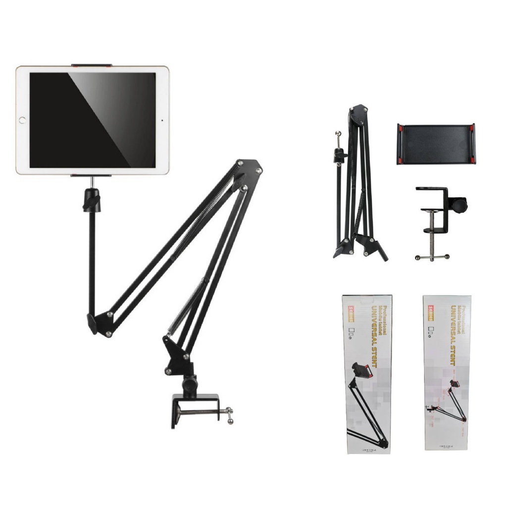 ส่งด่วน ️ ขาตั้ง iPad และ Smartphone แบบยึดกับโต๊ะ รุ่น K13 มาใหม่ งานเป็นเหล็ก ขาจับ แขนจับ ...