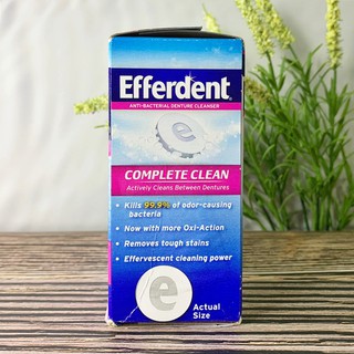 เม็ดฟู่ ทำความสะอาดฟันปลอม รีเทนเนอร์ Efferdent® Complete Clean Anti ...