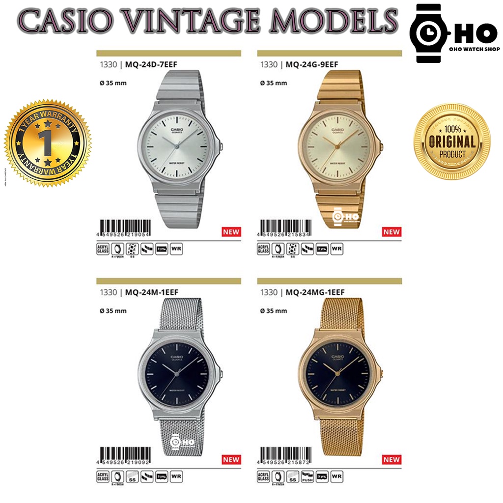 NEW Casio Vintage MQ-24M-1 MQ-24MG-1 MQ-24D-7E MQ-24G-9 ของแท้100% รับ ...