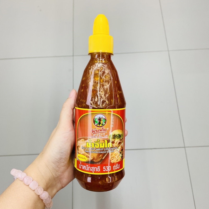 🌶🐔 น้ำจิ้มไก่ เข้มข้น Hot & Spicy Sweet Chilli sauce ตรา พันท้ายนรสิงห์ ขนาด 530g ขวดพลาสติก ...