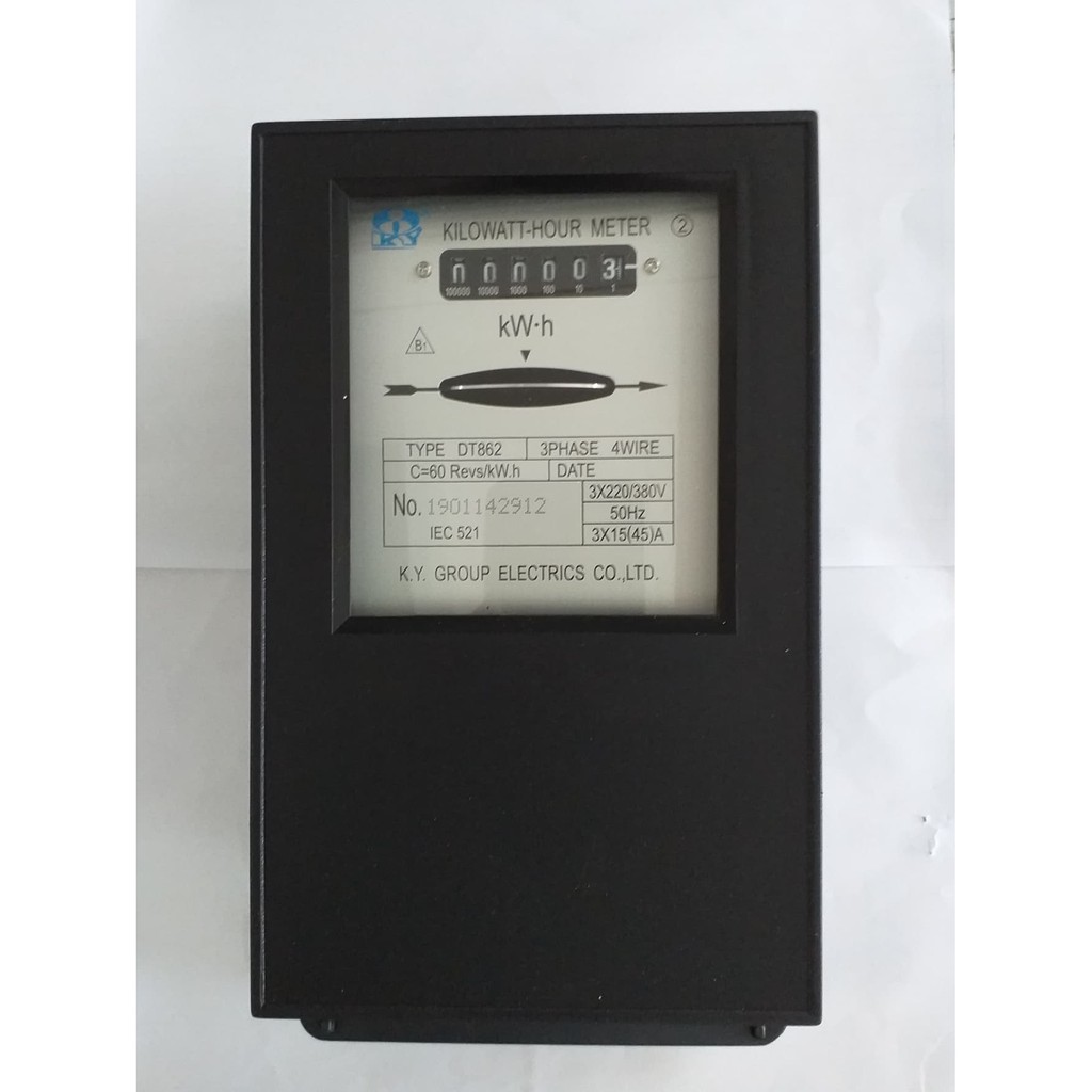 มิเตอร์ 3เฟส 4 สาย(KILOWATT-HOUR METER DT862 15(45) A | Shopee Thailand