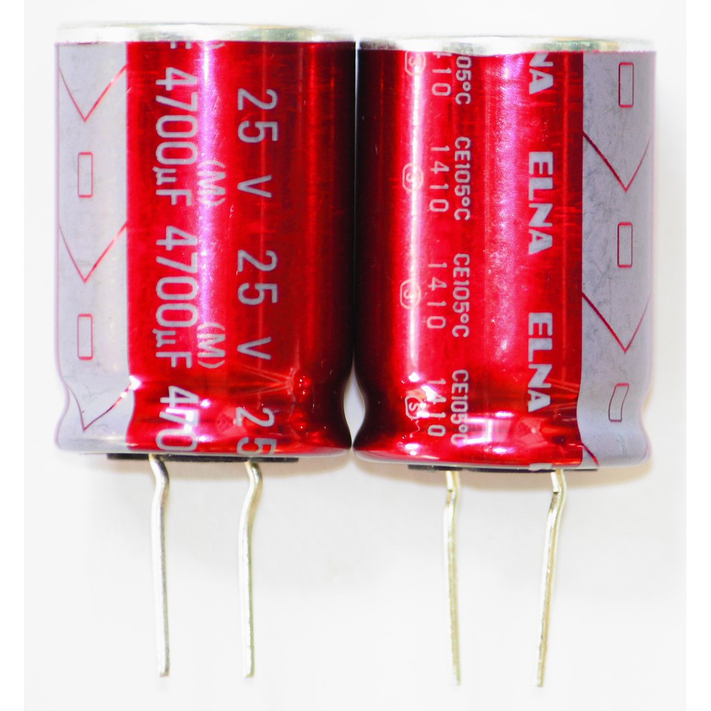 4700uF 25v ELNA ตัวเก็บประจุ ออดิโอเกรด Grade Audio Capacitor | Shopee ...