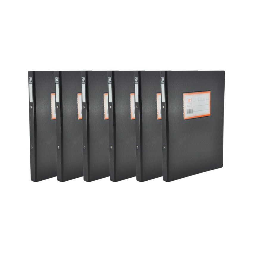 UD FILE แฟ้มพลาสติก 1 นิ้ว เเบบ 2 ห่วงกลม รุ่น 990 F - สีดำ(6 เล่ม ...