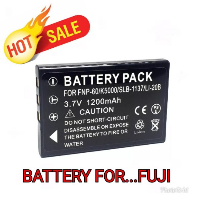 BATTERY FUJI NP-60 FN60 แบตเตอรี่กล้องฟูจิ Fine PIX 50i 601/F401 ZOOM ...