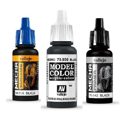 Vallejo BLACK colors 17ml. | Shopee Thailand