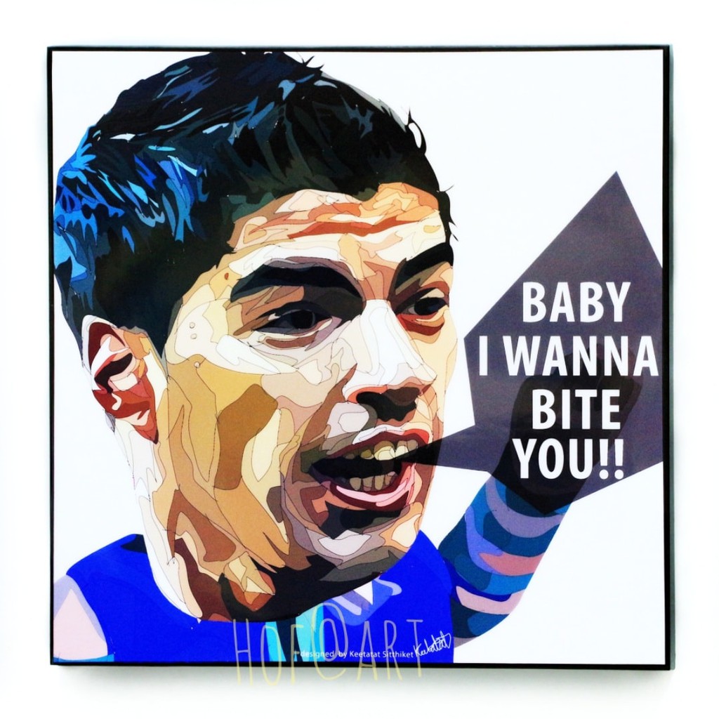 Luis Suarez #2 หลุยส์ ซัวเรซ อุรุกวัย บาร์เซโลน่า รูปภาพ ติด ผนัง pop ...