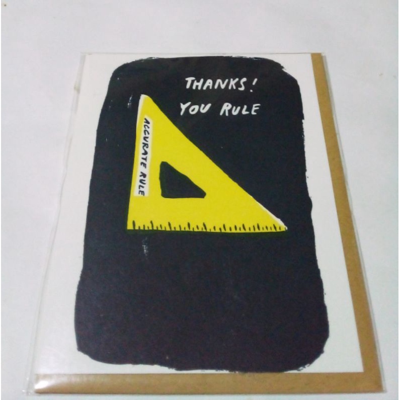 การ์ด THANKS ! YOU RULE แบรนด์ egg press | Shopee Thailand