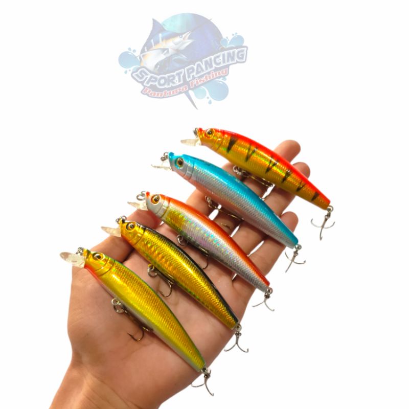 MAGURO SUNFISH MINOW BAIT 9CM / 10GR พร้อม MUSTAD TREBLE | Shopee Thailand