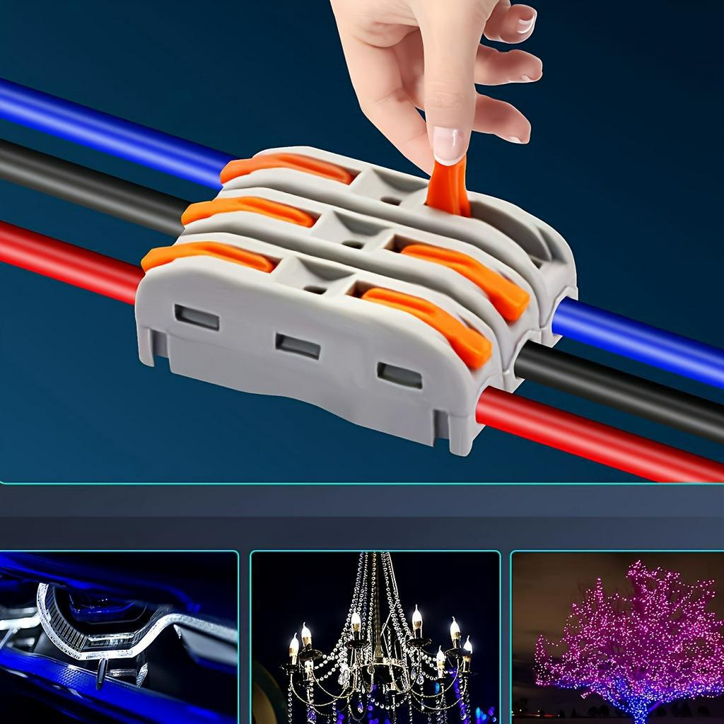 คันโยกขั้วต่อสายไฟ,inline Wire Connectors kit สําหรับเชื่อมต่ออย่าง ...