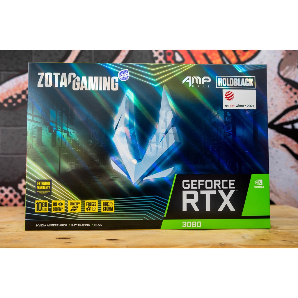 ZOTAC GAMING RTX3080 AMP HOLOBLACK 10GB LHR | Shopee Thailand