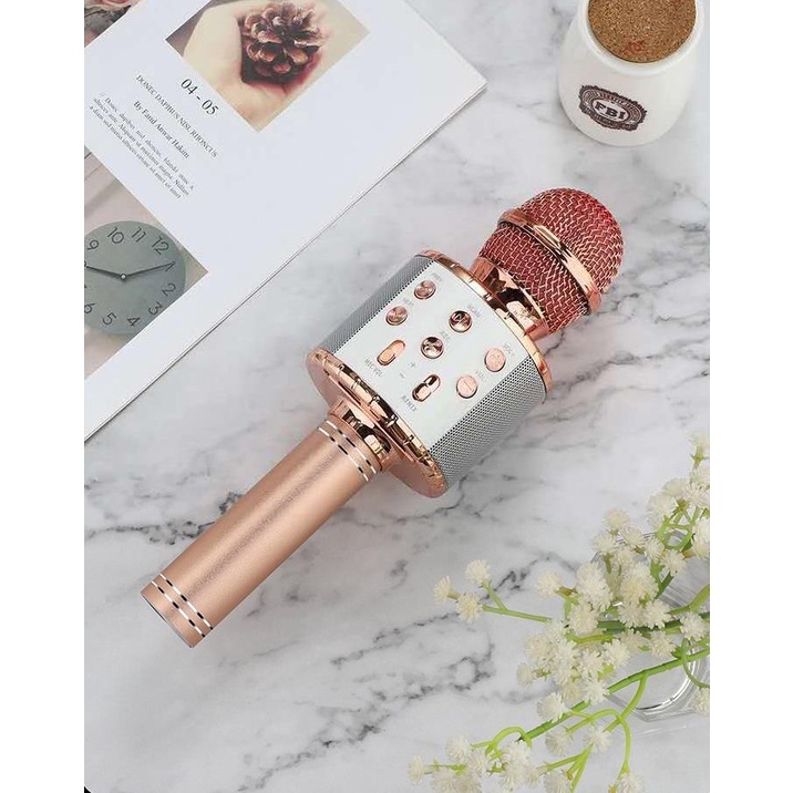 ไมโครโฟนบลูทูธไร้สาย, ไมโครโฟน Marquee, ไมโครโฟนไร้สายบลูทูธสเตอริโอในตัว, WS858L ไมโครโฟน ...