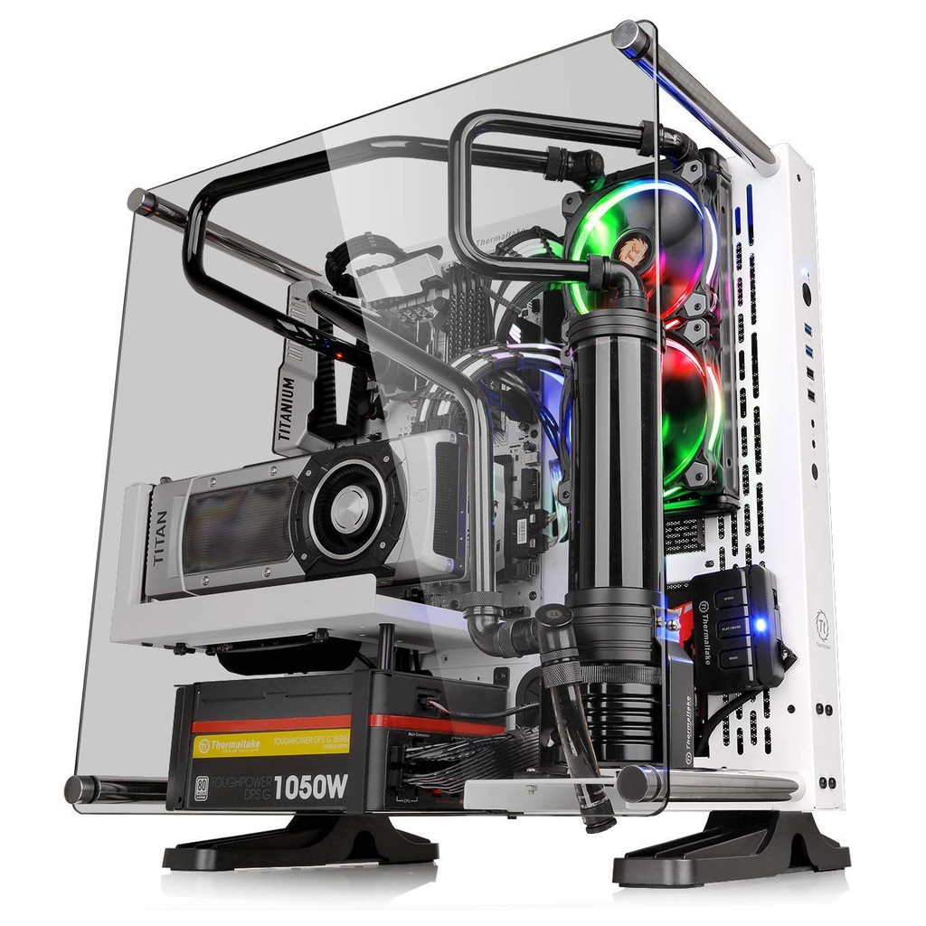 CASE (เคสกระจก) THERMALTAKE CORE P3 TEMPERED GLASS SNOW EDITION ...