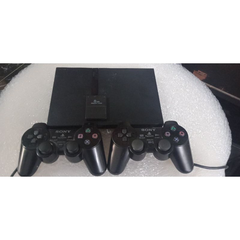เครื่องเล่นเกม PS2 slim 700006 2จอย เซฟเกม1 แผ่นเกม 10 เกม | Shopee ...