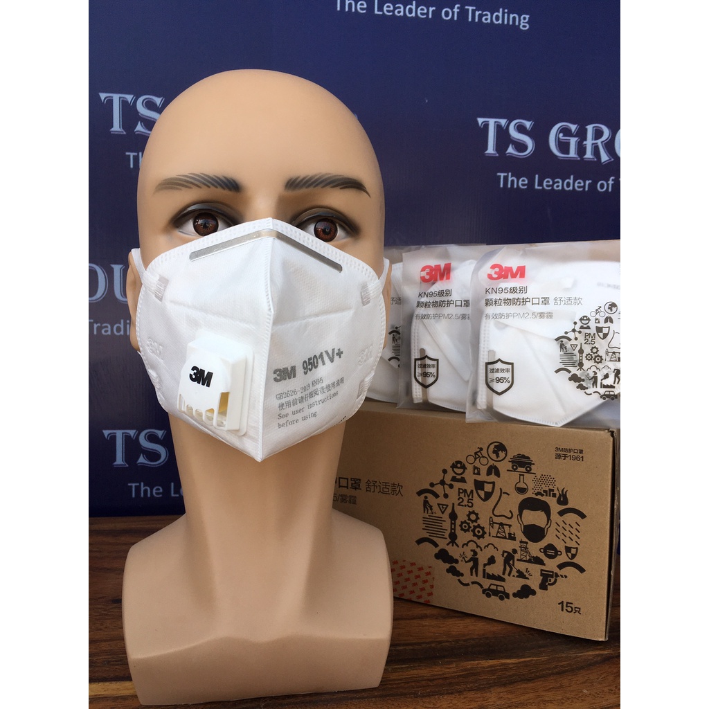 3M หน้ากากป้องกันฝุ่น PM2.5 มาตรฐาน N95 รวมที่เดียว >> รับประกันของแท้ ...