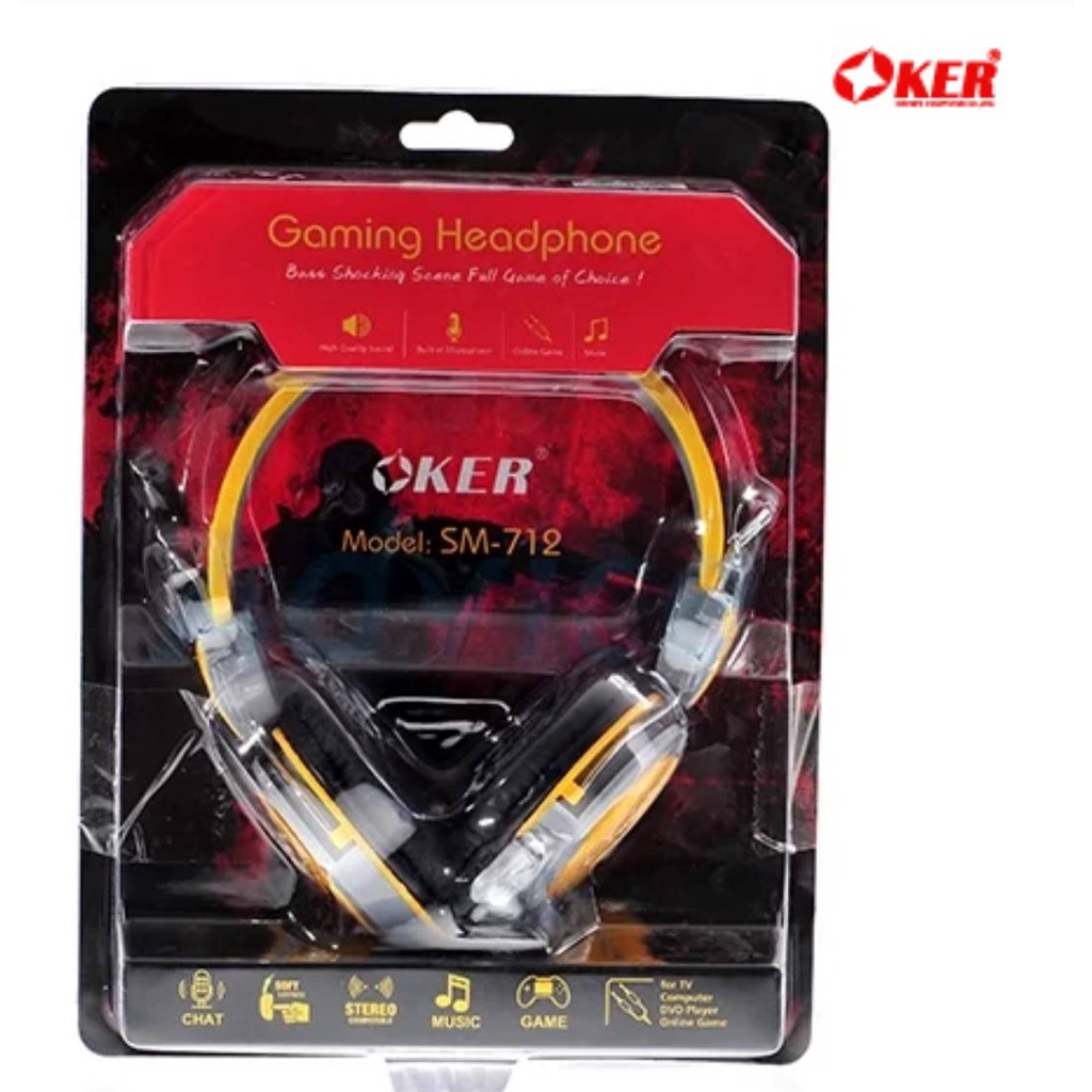 หูฟัง Oker SM-712 Studio Headphone | Shopee Thailand