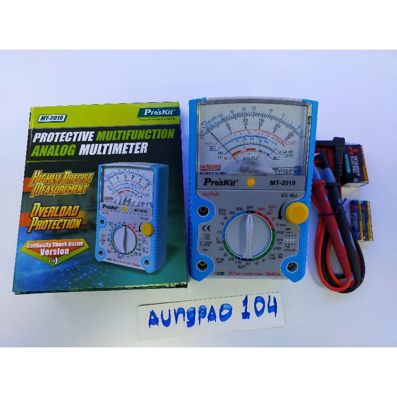 โปรคิต MT 2019(NEW 2020) Multimeter แท้100% Made in Taiwanมิเตอร์วัดไฟ ...
