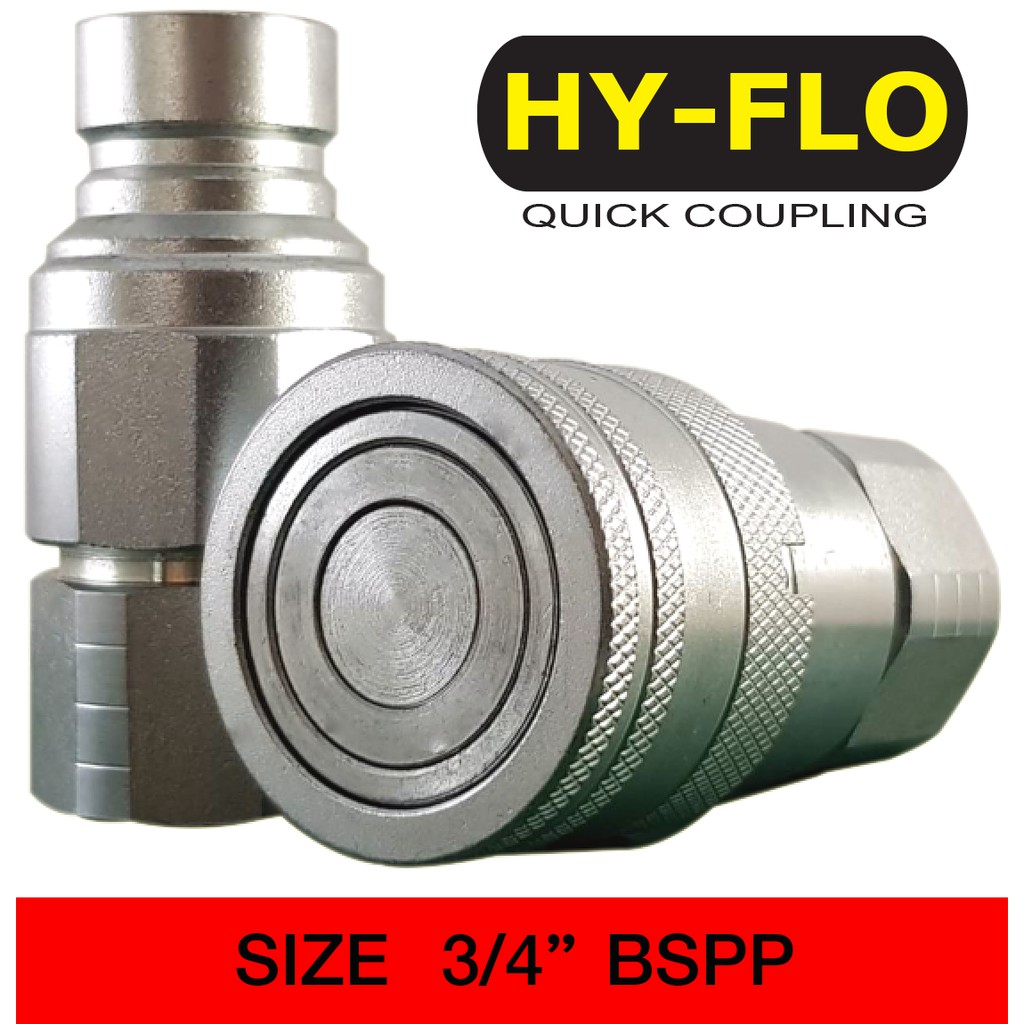 "HYFLO" ข้อต่อสวมเร็ว #น้ำมัน #ไฮดรอลิค #รุ่นหน้าเรียบ "HYFLO" Quick ...