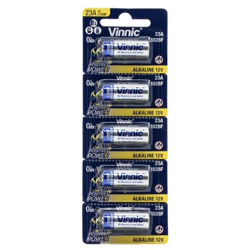 ถ่านVinnic alkaline 23A/1028F 12V ของแท้(สินค้าออกใบเสร็จ/ใบกำกับภาษี ...