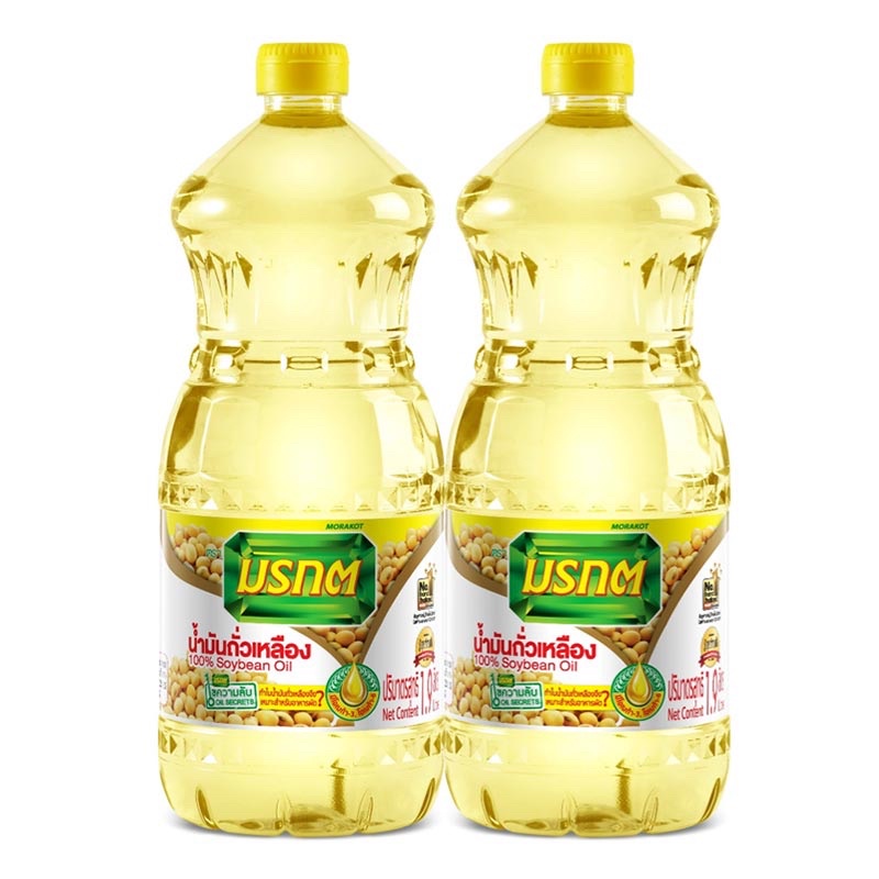 น้ำมันถั่วเหลือง 100% ตรา มรกต (Morakot Brand) ปริมาตรสุทธิ 1.9 ลิตร ...