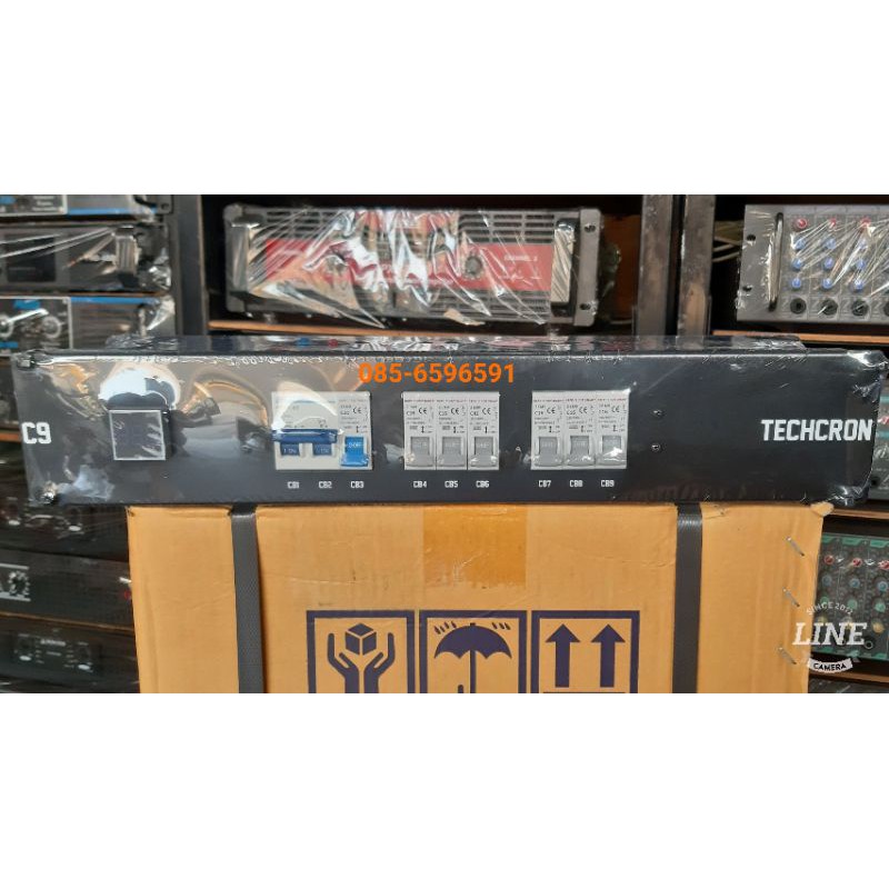 ปลั๊กไฟ 2U TECHCRON C9 หน้าจอบอกV | Shopee Thailand