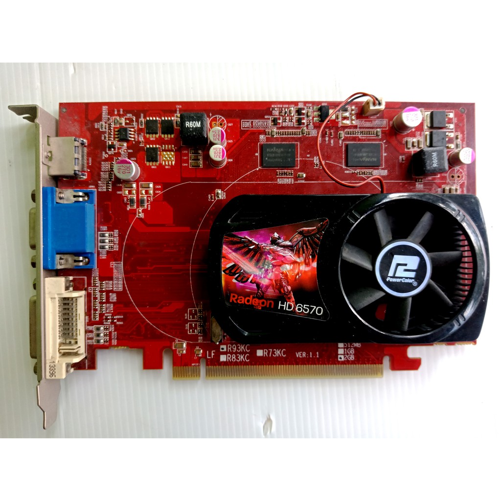 การ์ดจอ PowerColor Radeon HD AX5670- AX7730 2G 128Bit สภาพสวยมาก ใช้งาน ...