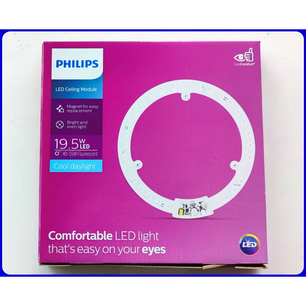 PHILIPS นีออนกลมแอลอีดี หลอดไฟโคมเพดาน ปุ่มแม่เหล็ก LED Ceiling Module ...
