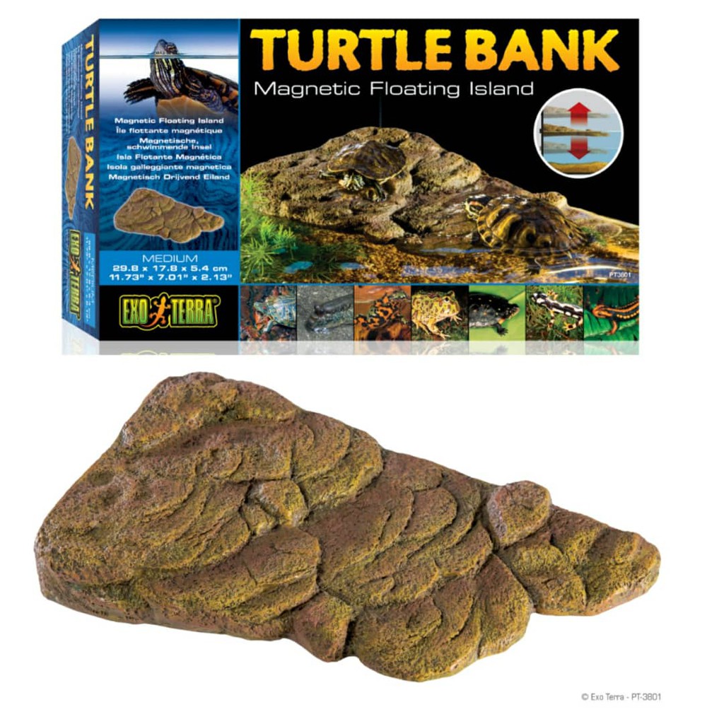 Exo Terra Turtle Magnetic Bank Turtle Magnetic Floating Island S/M/L ...