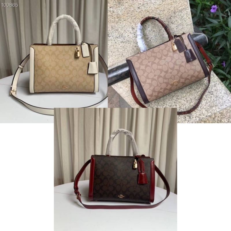 Coach ZOE CARRYALL IN SIGNATURE CANVAS | Shopee Thailand
