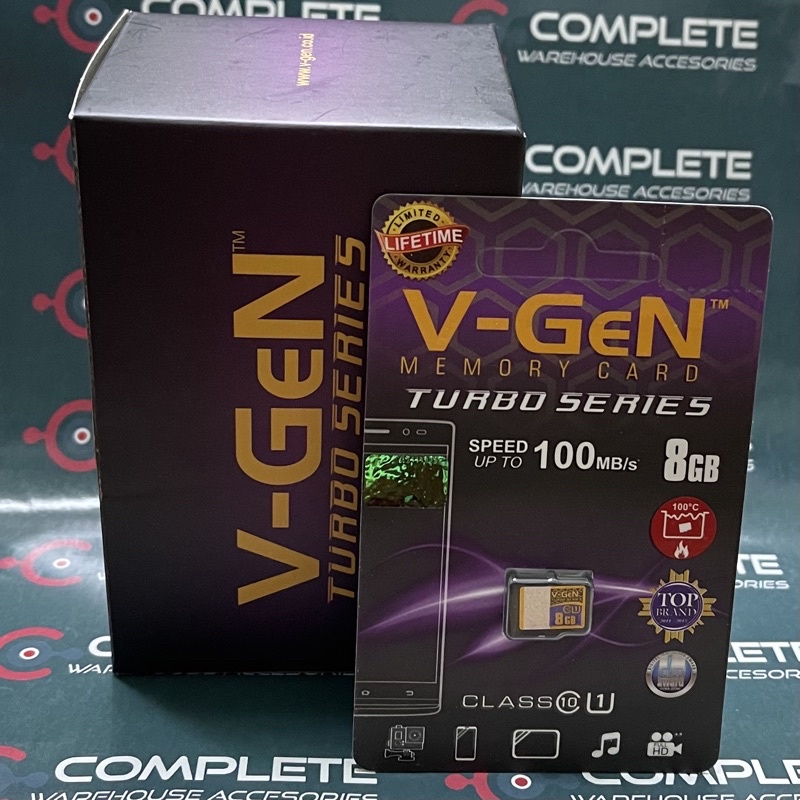 เมมโมรี่การ์ด VGEN 8GB CLASS 10 TURBO ของแท้ | Mmc V GEN 8GB | Shopee ...