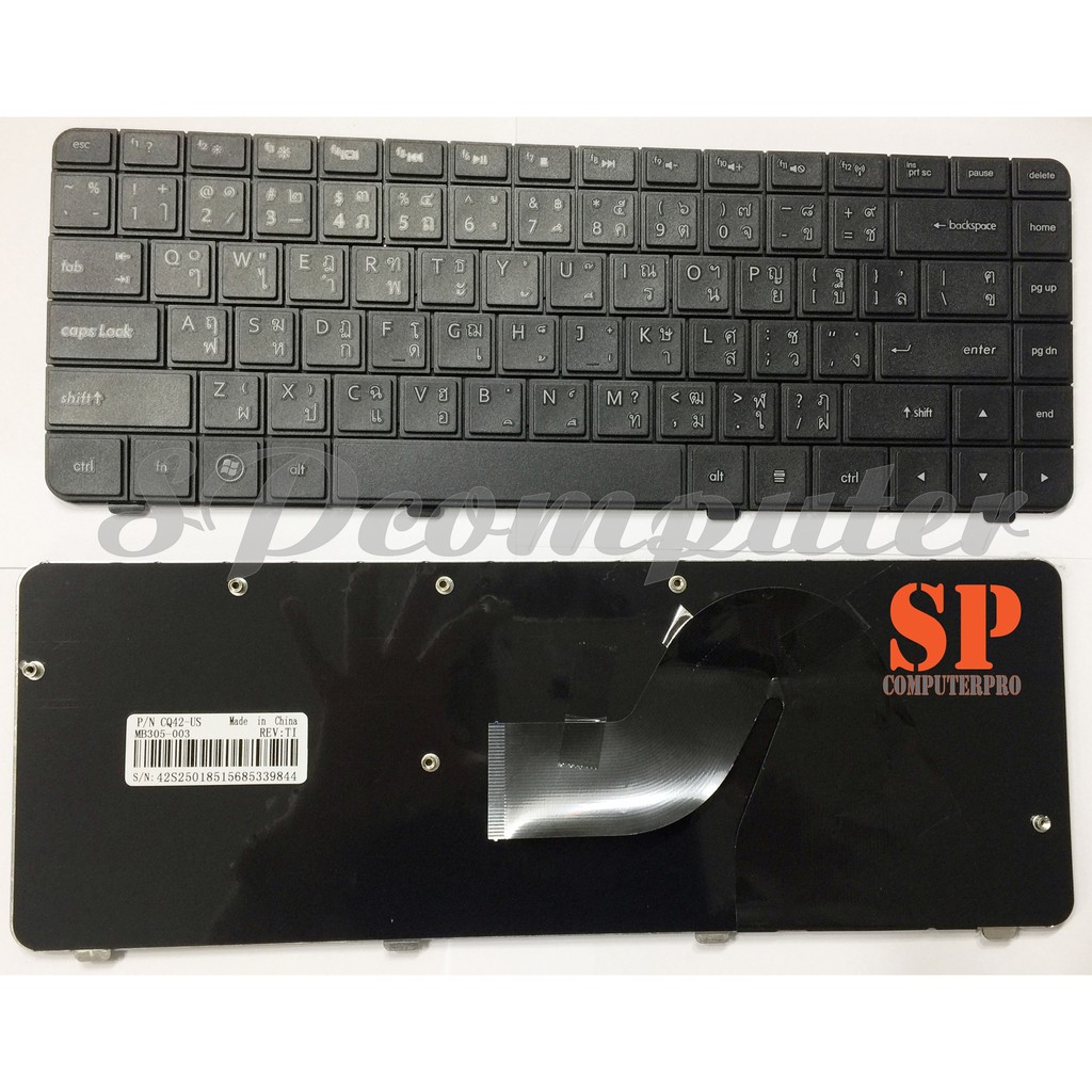 KEYBOARD HP-COMPAQ คีย์บอร์ด HP/COMPAQ CQ42 G42 Series ไทย-อังกฤษ ...