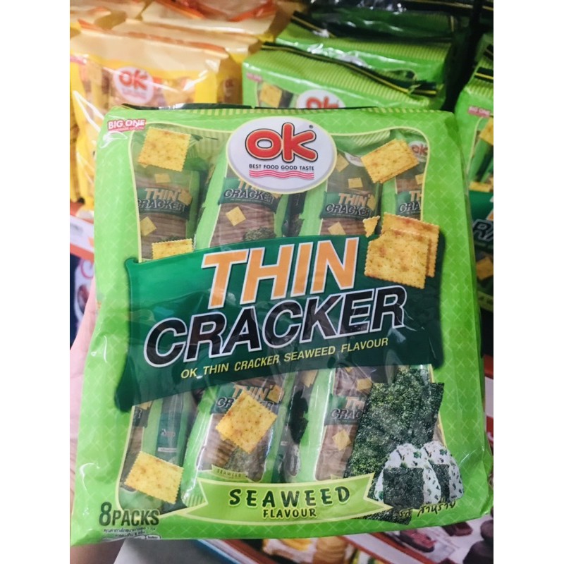 OK THIN CRACKER แครกเกอร์ รสสาหร่าย 256 G | Shopee Thailand