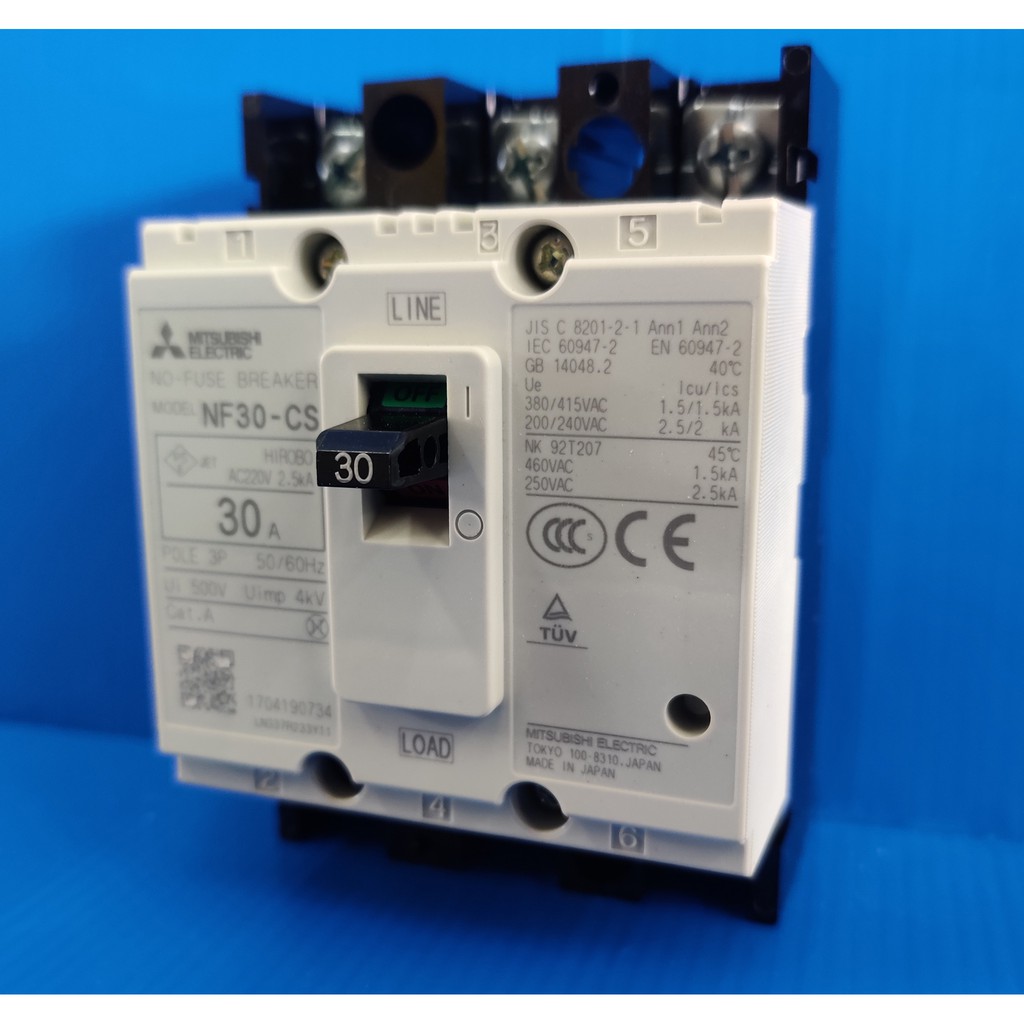 เบรกเกอร์ MCCB MITSUBISHI NF-30CS 30A 3P | Shopee Thailand
