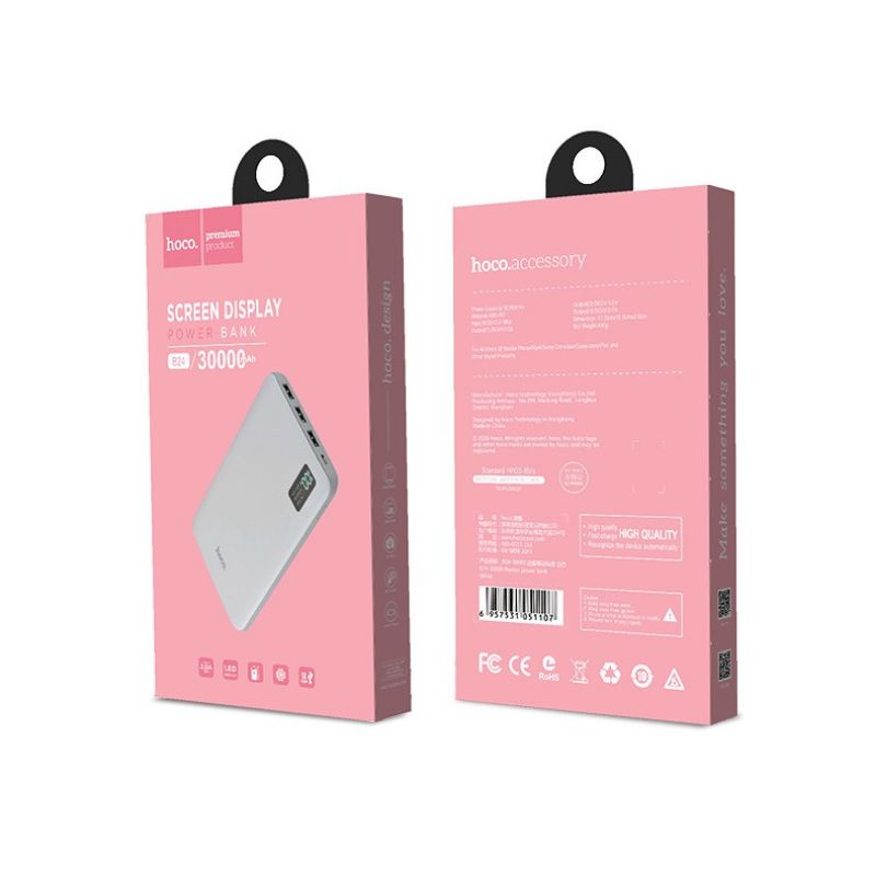 HOCO B24 Power Bank 30000 mAh (มีจอแสดงผล) แท้ 100% | Shopee Thailand